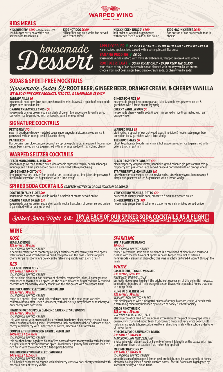 About Warped Wing Brewery - Warped Wing