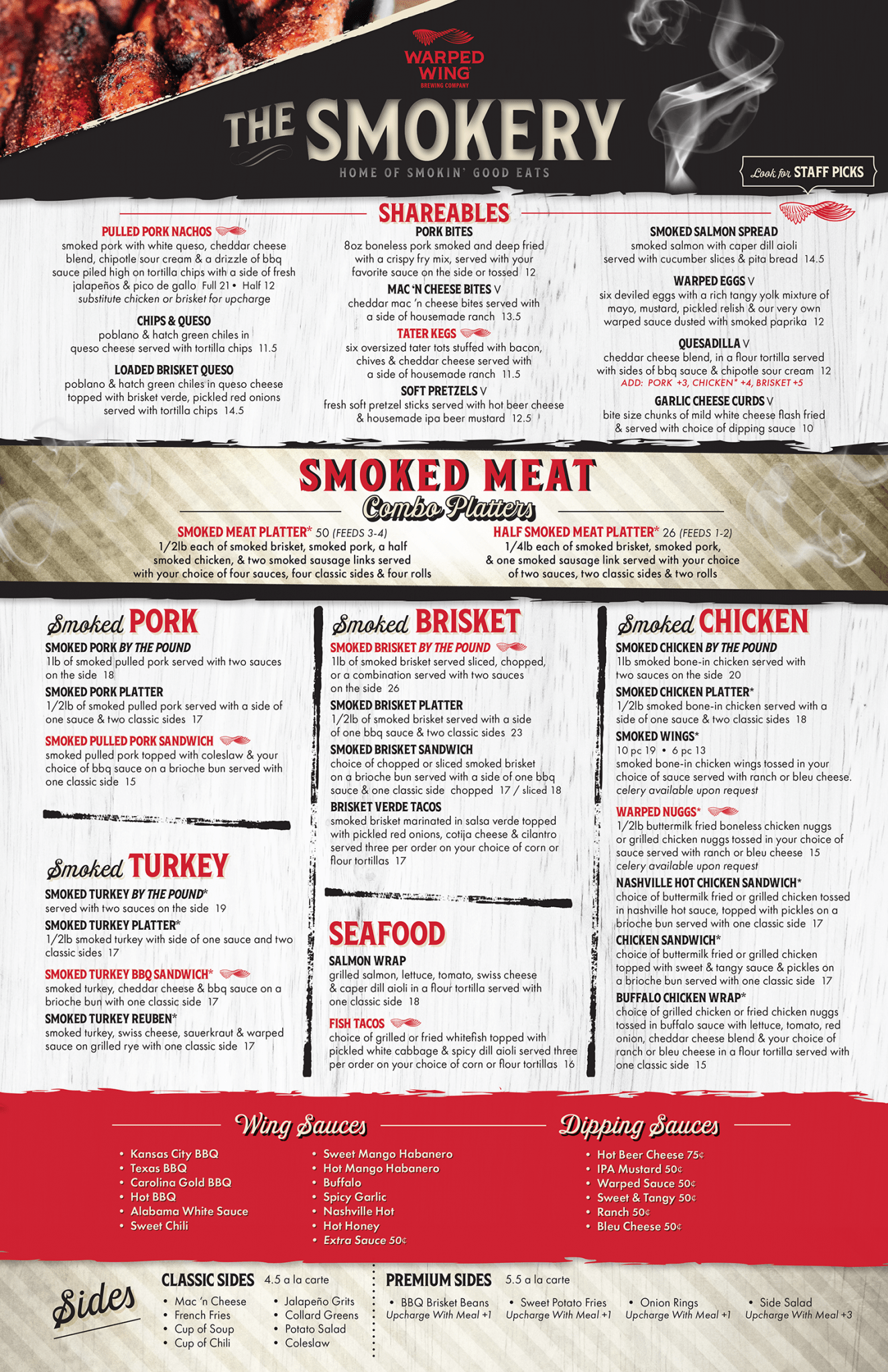 Huber Heights Brewery & Smokery - Warped Wing Brewing Company